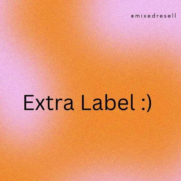 Other | Extra Label | Poshmark